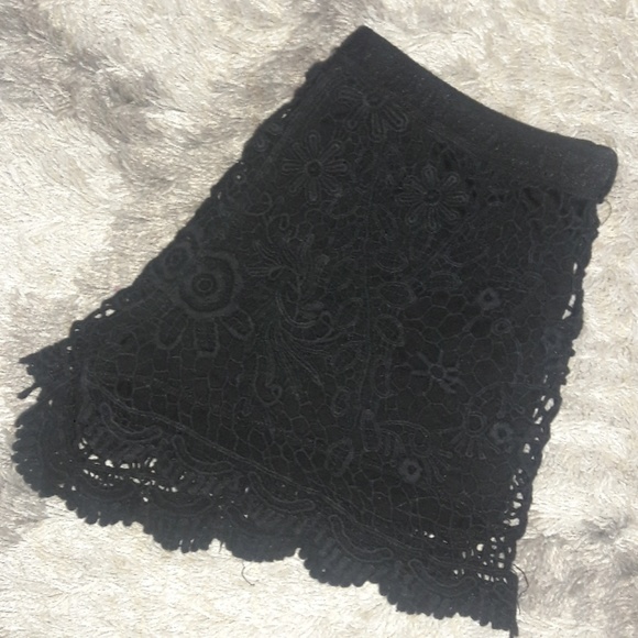 Dizzy Lizzy | Shorts | Dizzy Lizzy Lace Black Shorts Medium | Poshmark
